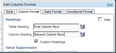 Oracle Business Intelligence OBIEE 101: OBIEE Column headings